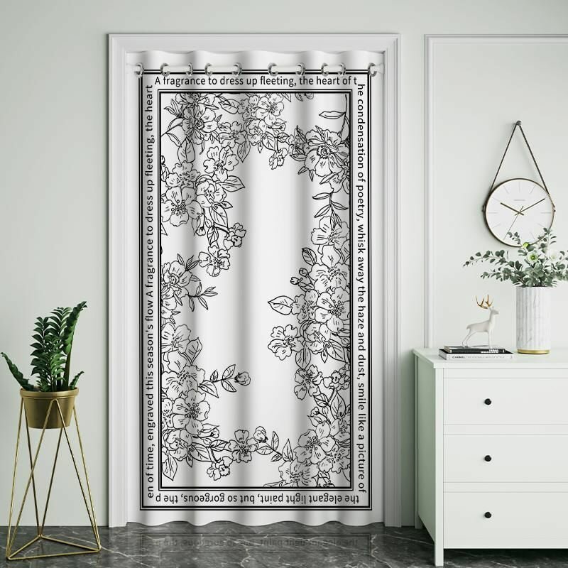 Дверь межкомнатная, Выдвижной стержень из нержавеющей стали,1500x2000mm, Белый и синий