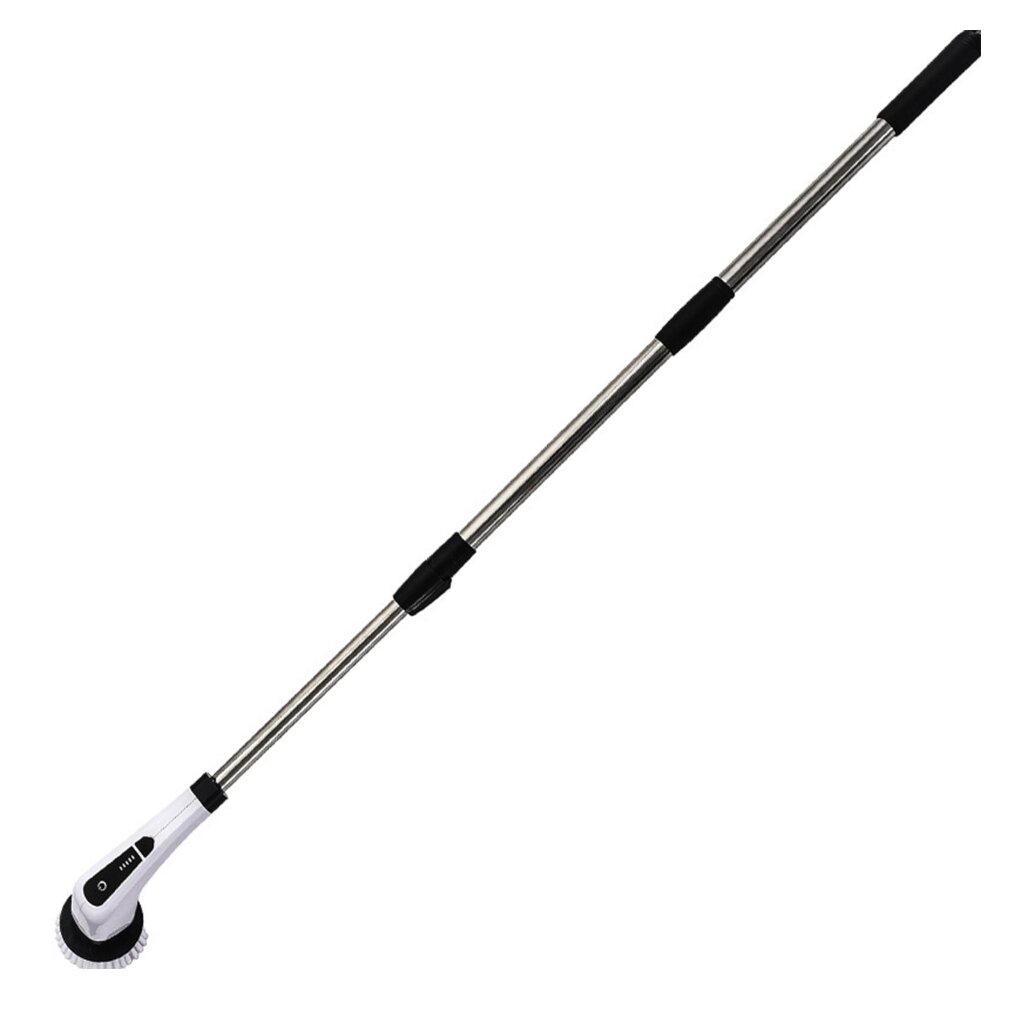 Электрический Отжимной Скруббер Беспроводная Чистящая Щетка со Сменными Насадками-Сверлами Регулируемая Ручка Электрический Скруббер