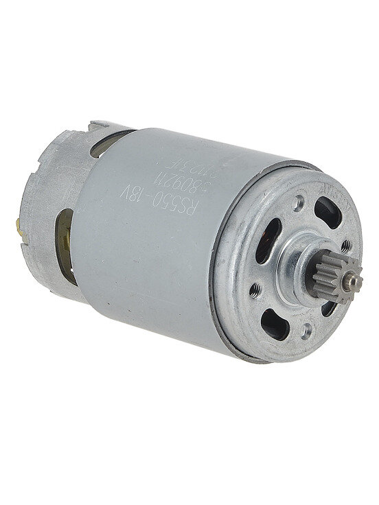 Двигатель с шестерней в сборе RS550 DC18В, D.35х57 мм, 20000rpm для шуруповерта аккумуляторного ИНТЕРСКОЛ ДА-18ЭР Li-ion (s/n 436.***)