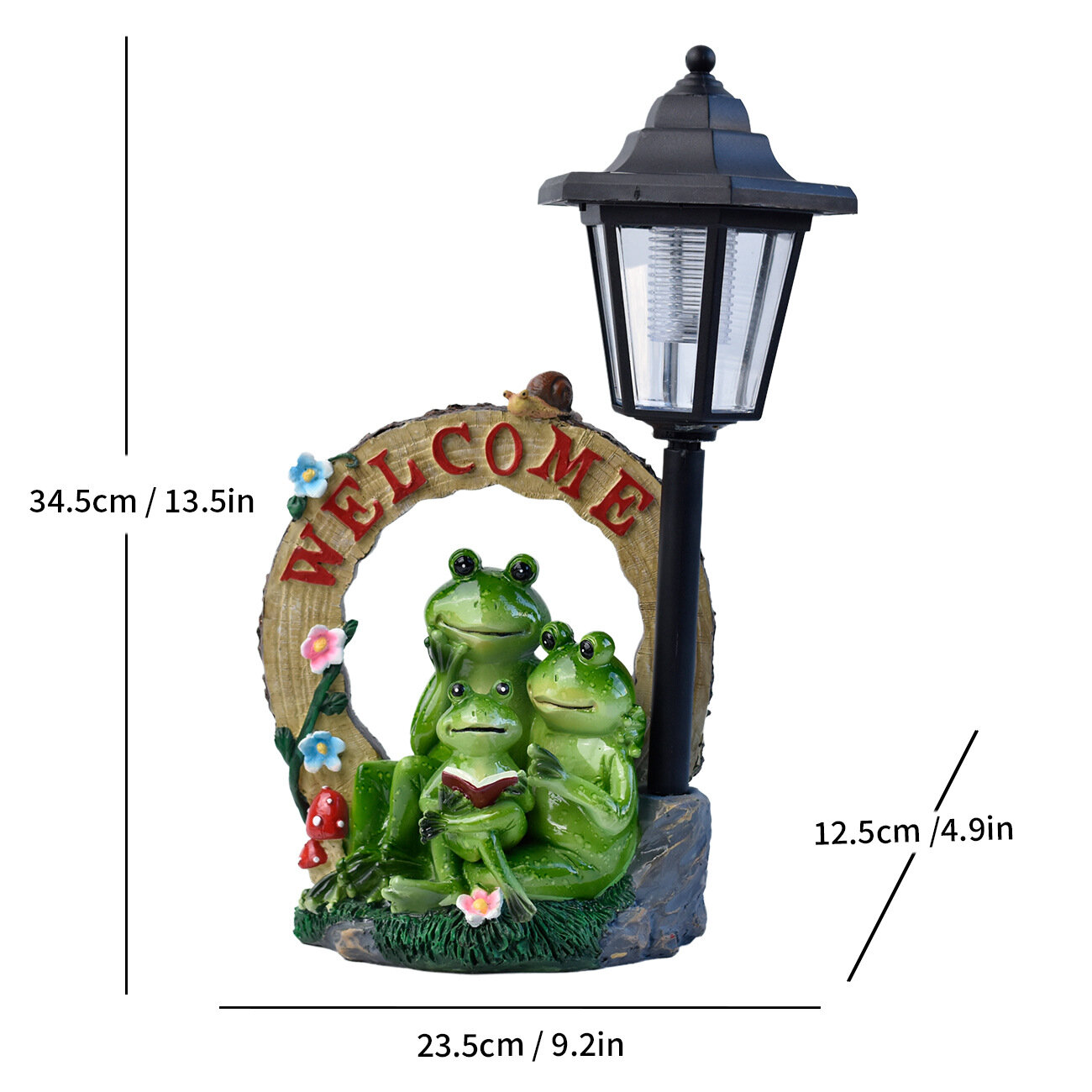 Солнечные фигурки-светильники из смолы (животные) для сада и дачи, декор. Мояэкономка