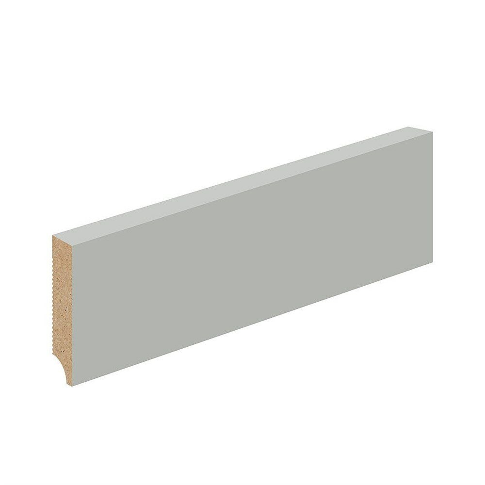 BRAVO Плинтус ПЭТ Grey Silk МДФ S-70.16 2400*70*16 Grey Silk