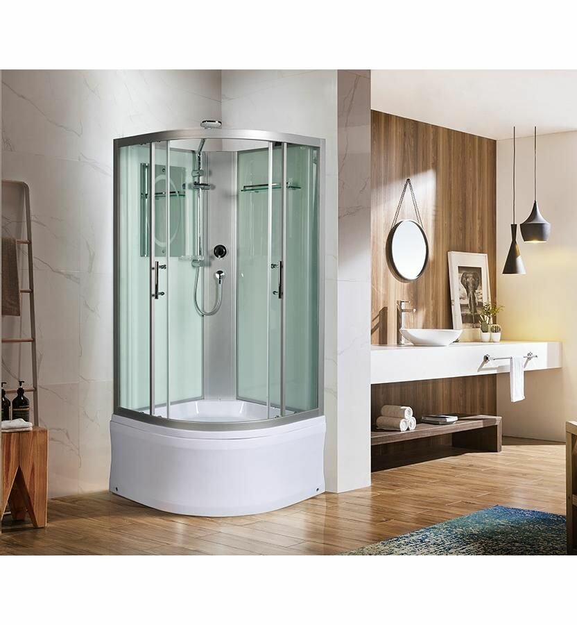 Душевая кабина WeltWasser SmartLine 901 90x90 профиль Хром стекло прозрачное