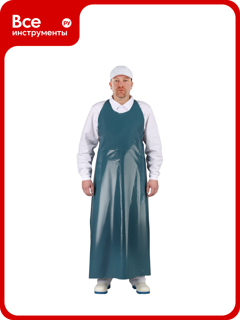 Передник POLYPRO синий 150 мкр 114 см в инд. уп. РФ ПС150 114 РФ, машинной стирки