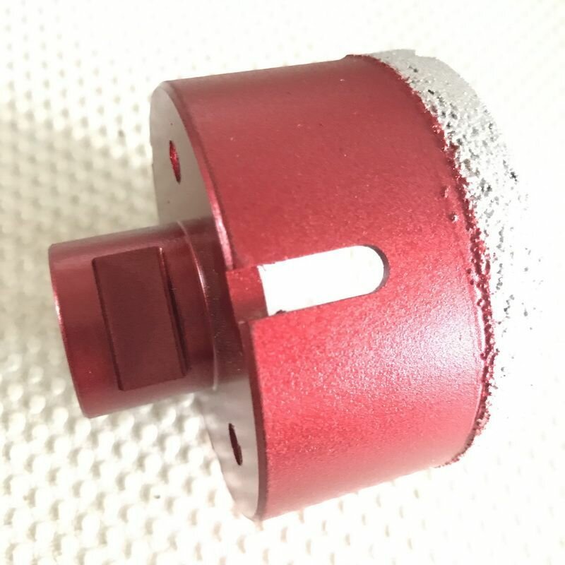 Коронка алмазная по керамограниту 60мм для УШМ (сухое сверление) FUDO, М14, 1 шт.