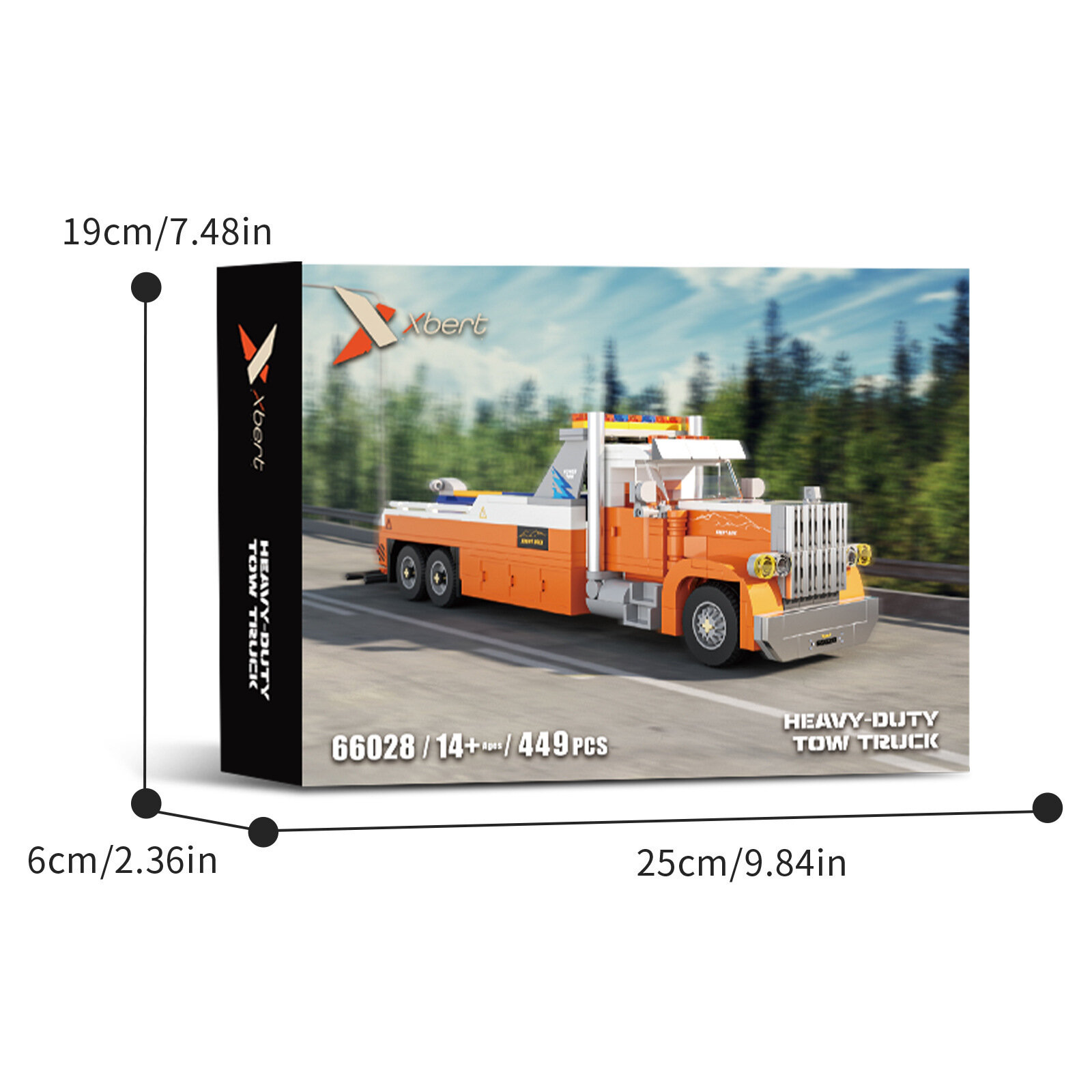 Инженерная машина, американский грузовик, сборные блоки, головоломка, украшения, строительные блоки из мелких частиц, сборка игрушечной модели автомобиля