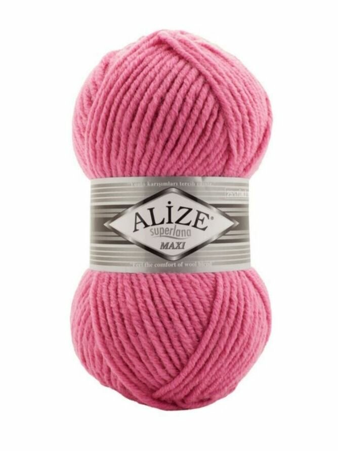 Пряжа Alize "Superlana Maxi" №178, толстая, 25%шерсти и 75%акрила, 500гр.