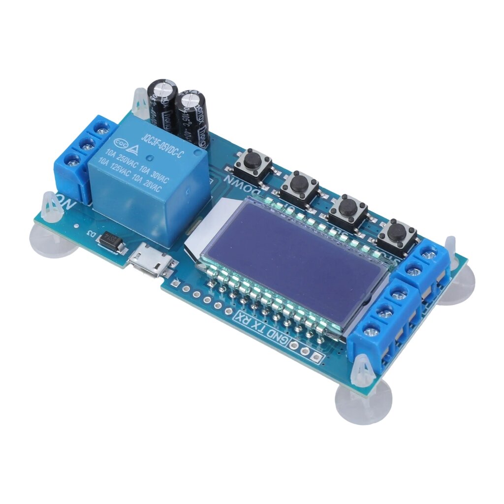 Портативный модуль реле времени 30 В с экранами для точного измерения времени и циклов