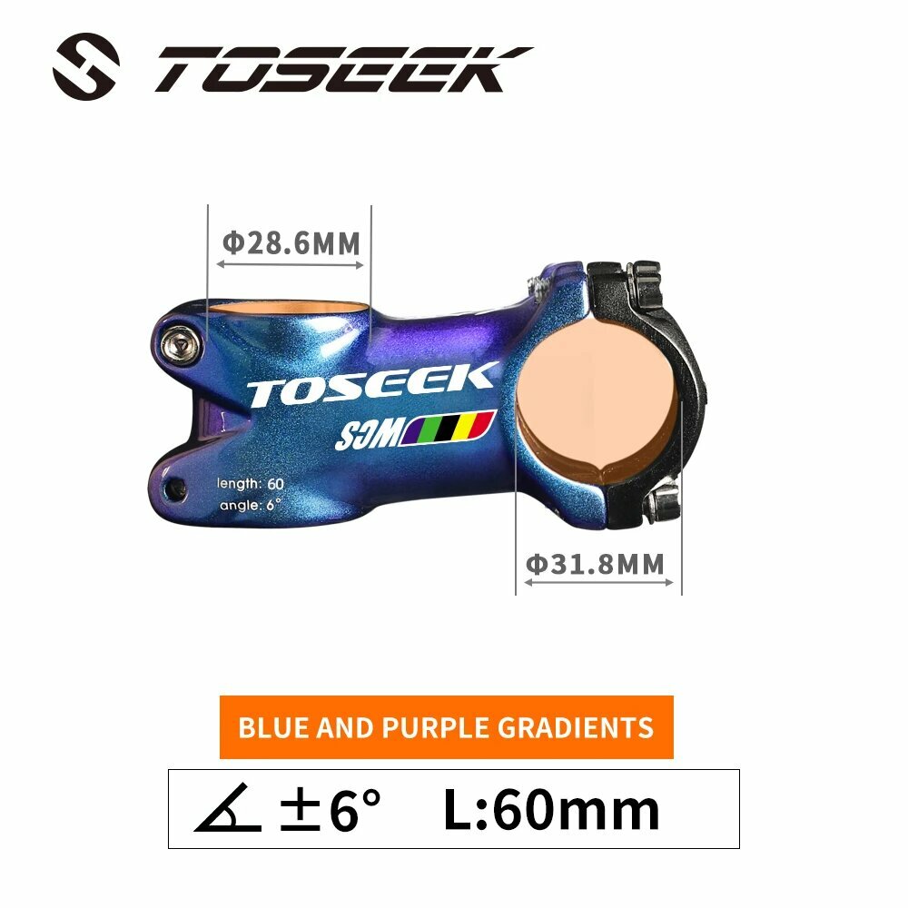 TOSEEK Wcs вынос руля 31.8мм, угол ±6°, длина 60мм