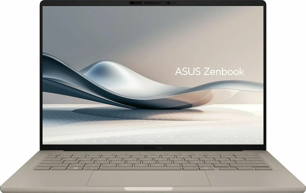Ноутбук ASUS Zenbook 14 UX3407QA-QD197W 14", OLED, Qualcomm Snapdragon X X1-26-100 2.97ГГц, 8-ядерный, 16ГБ LPDDR5x, 512ГБ SSD, Qualcomm Adreno, Windows 11 Home, бежевый 90NB1501-M00850