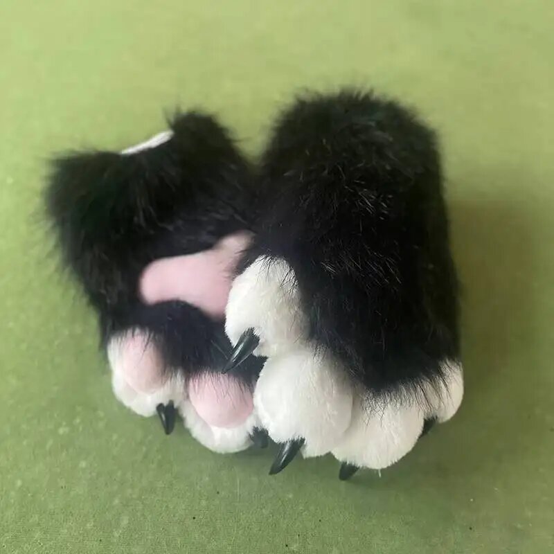 Меховой костюм кигуруми LEOSOXS Черный, 2