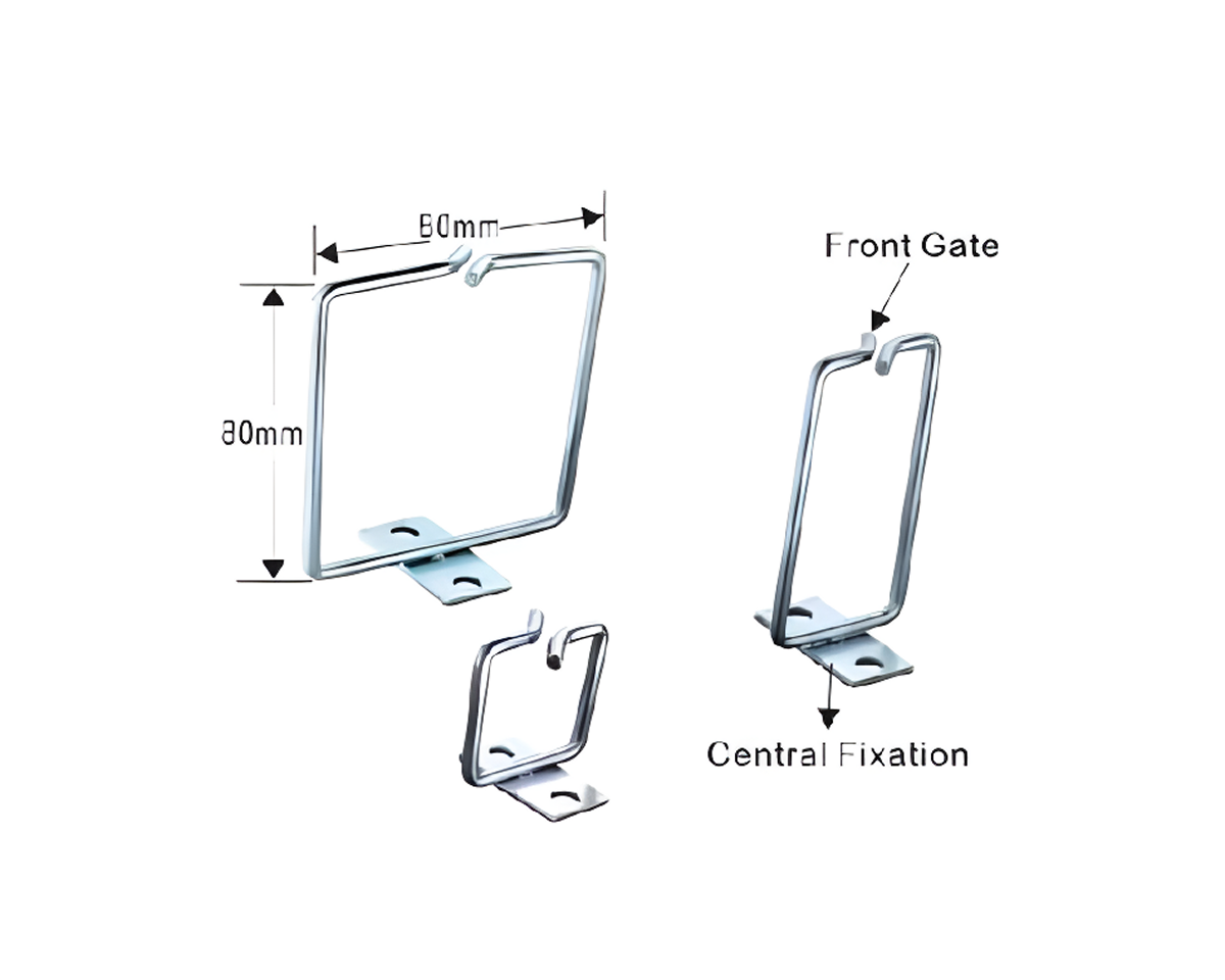 Кольцо для вертикальной укладки кабеля (80х80мм), WT-2113A-80x80