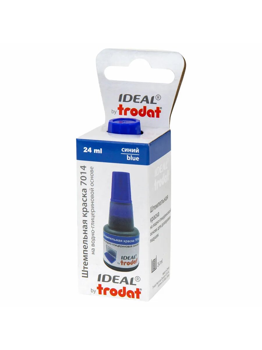 Краска штемпельная, синяя 24 мл