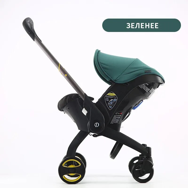 Универсальная модульная коляска 4 в 1 (автокресло-переноска) Foo Foo Vinng + сумка-рюкзак + накидка на ножки, зеленый