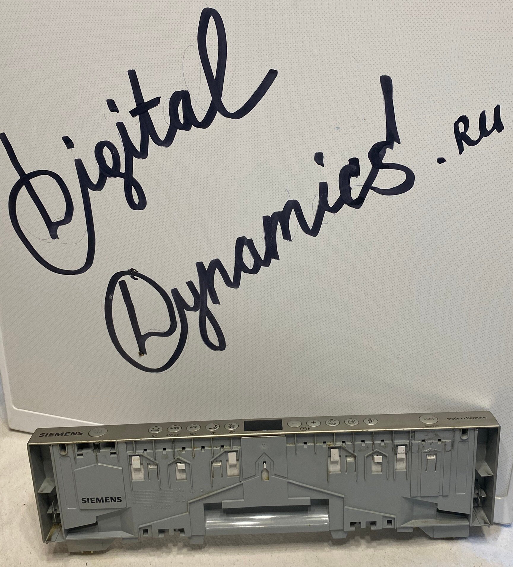 9000934624 Плата индикации/ модуль управления для посудомоечной машины Siemens (Сименс), Bosch (Бош), Neff (Нефф) в сборе с панелью и кнопкой включения EPG 60750