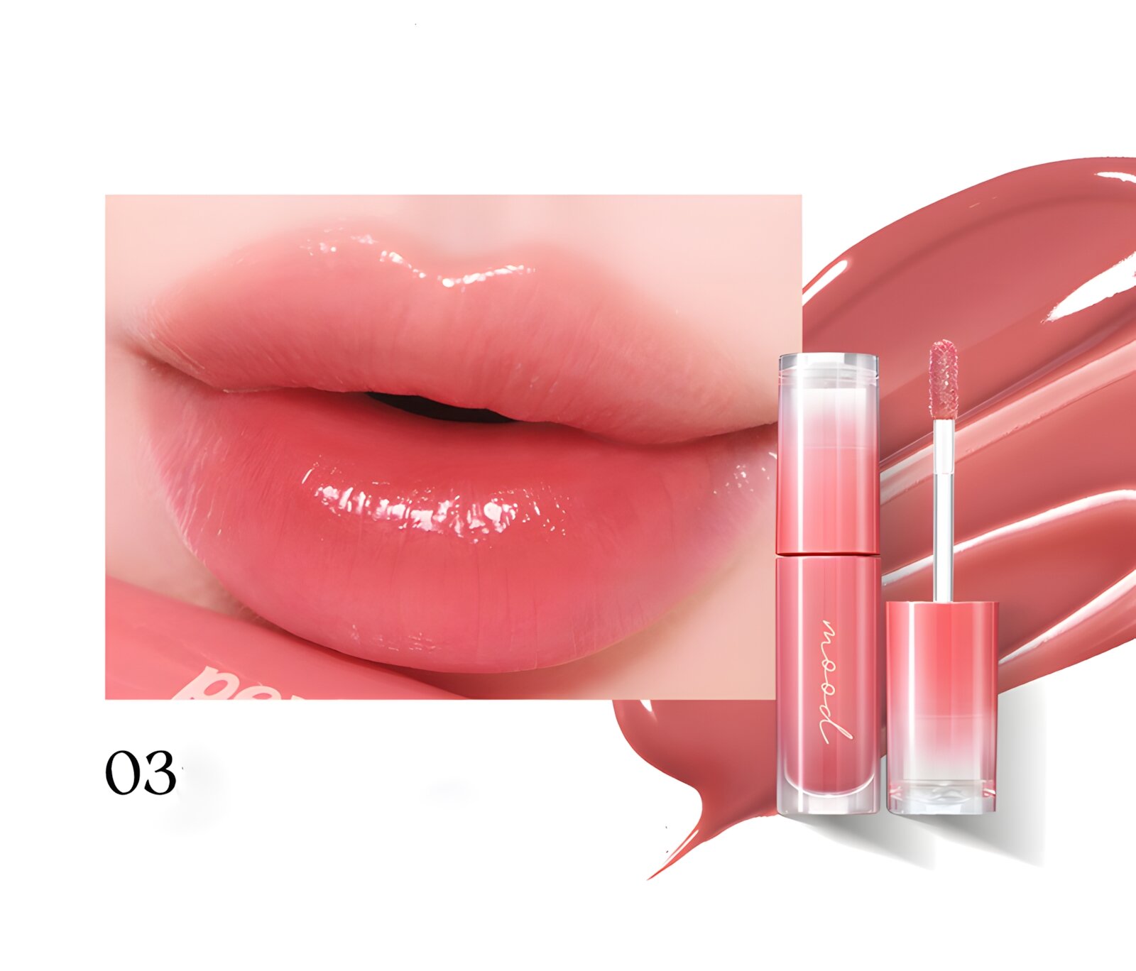 Глянцевый тинт для губ Peripera Ink Mood Glowy Tint, оттенок 3 Rose In Mind
