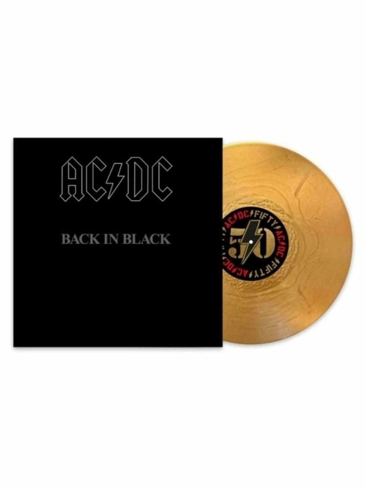 Виниловая пластинка AC/DC - Back In Black, Special Edition, Stereo, Gold, 50th Anniversary . Новый