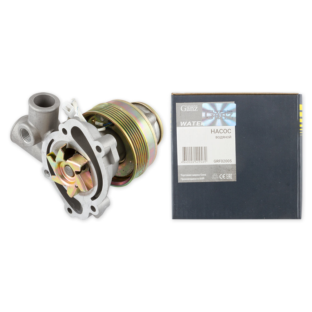 Помпа, водяной насос с электромагнитом ГАЗ 3302/2705/3102/3110 с дв. ЗМЗ 4054.10/40522.10 GANZ GRF02005