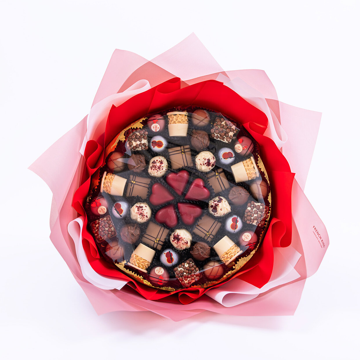 Подарочный букет из конфет Frenchkiss Сердце, подарок, для любимых