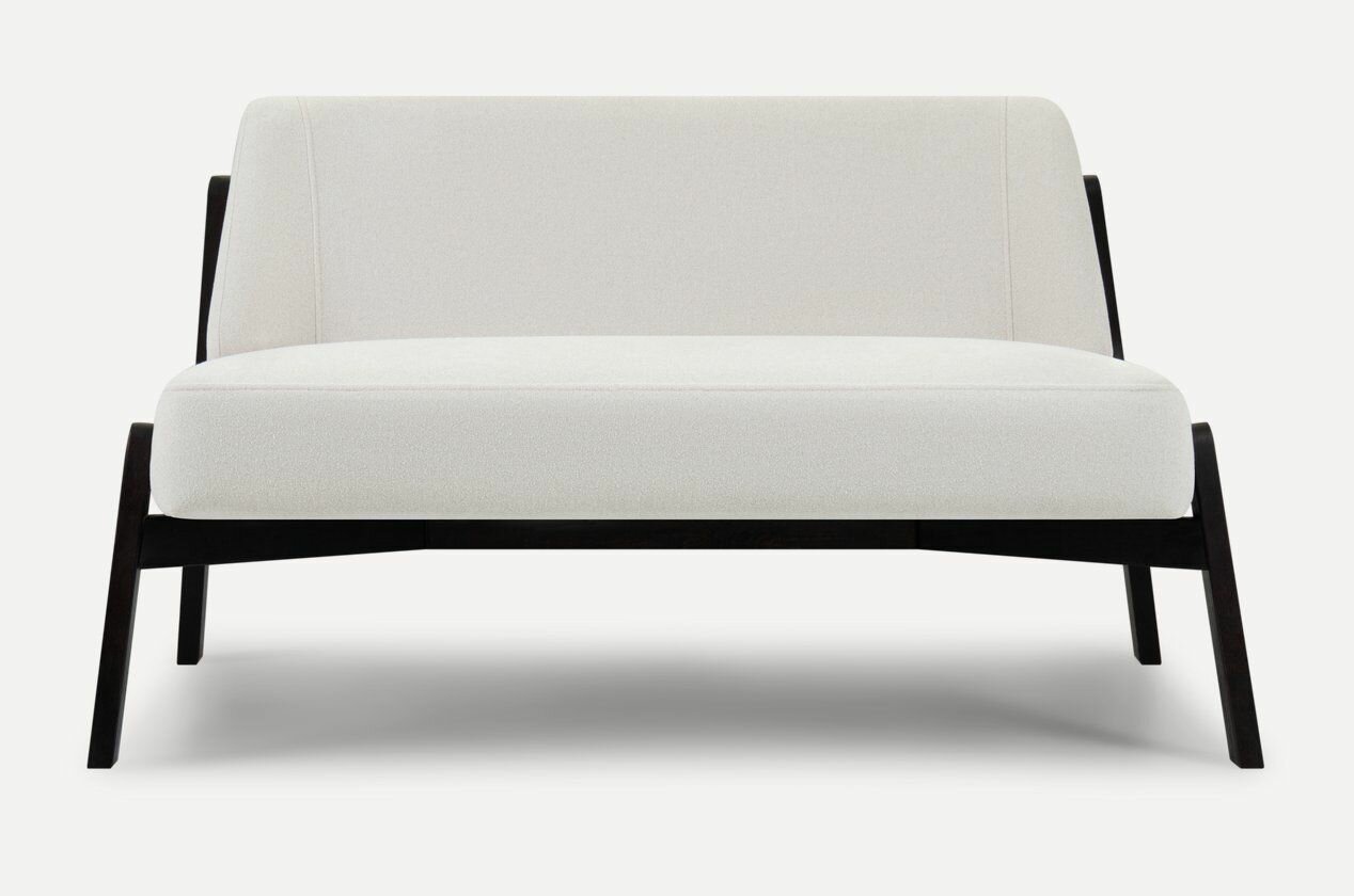 Диван прямой Divan.ru Гарди Bucle White, 134х71х78 см, белый, букле