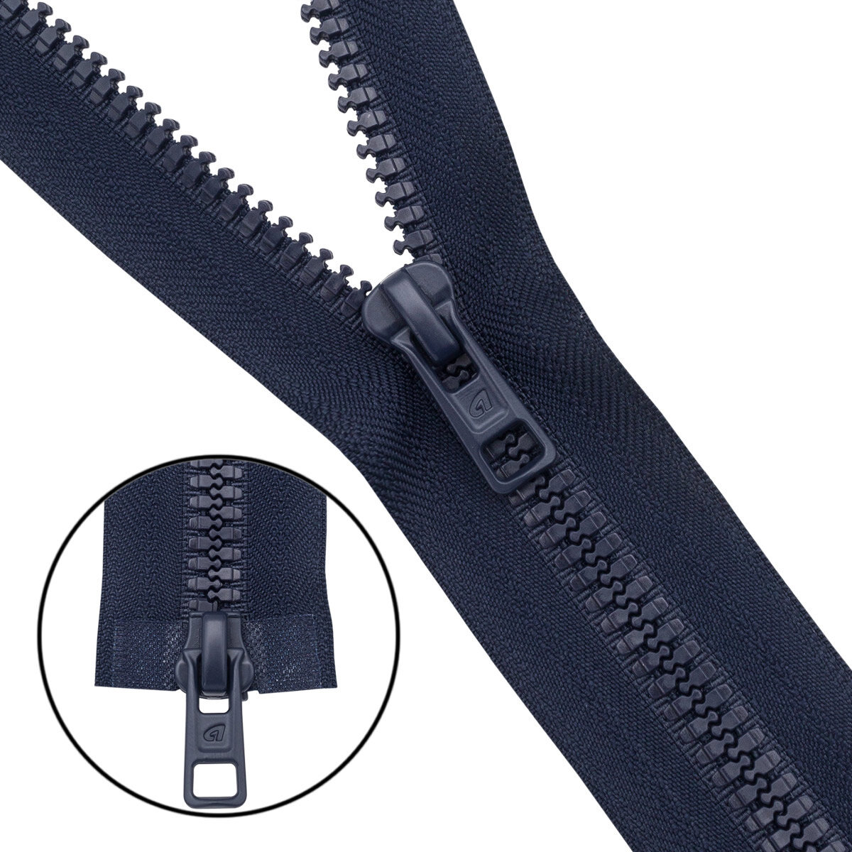 Молния разъемная тракторная 70 см, 5 шт, Т6, 2 замка (2077), ARTA (A058 темно-синий New)