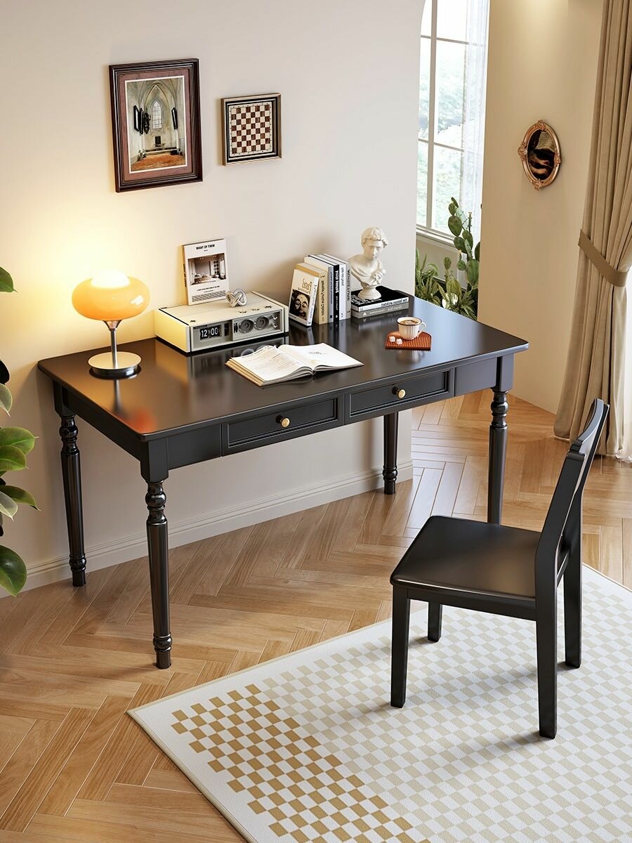 Светлый роскошный американский письменный стол из массива дерева