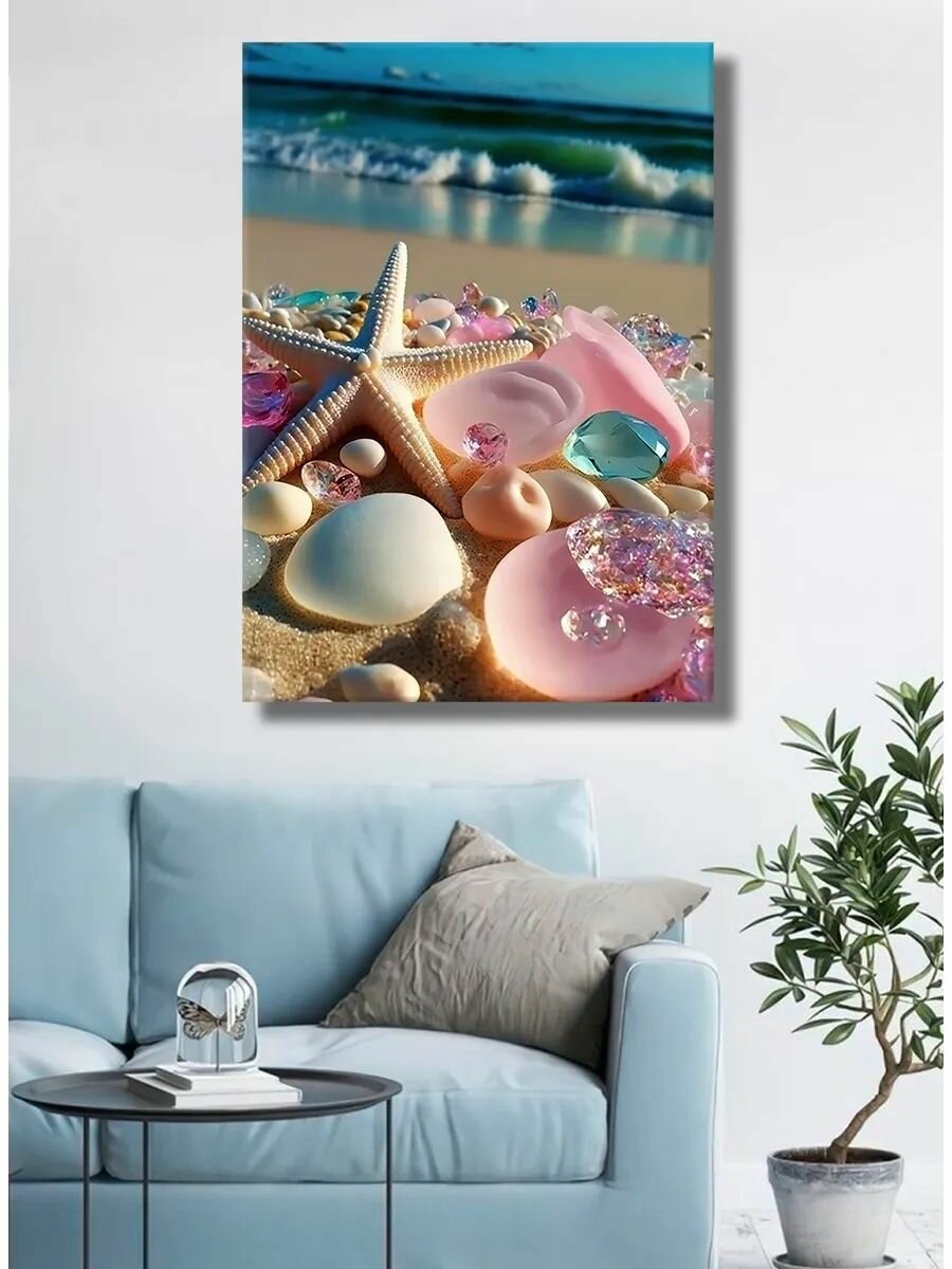 Картина "Звезды на песке", для интерьера 50х70см 1шт.