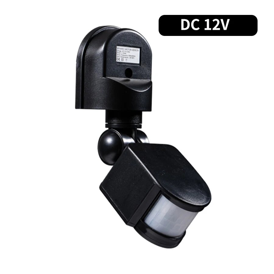 Автоматический инфракрасный датчик движения Motion Sensor Light Switch DC12V Black