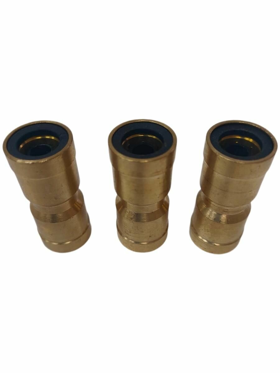 Фитинг CAMOZZI проходной С9580, 12 мм для ремонта пневмо трубок ПХЛ, материал латунь.