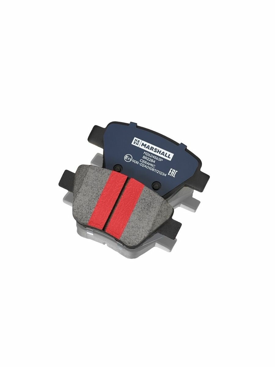 Колодки тормозные дисковые PLUS задние Marshall M2624563P для AUDI A3, SEAT Leon, SKODA Octavia, Volkswagen Golf