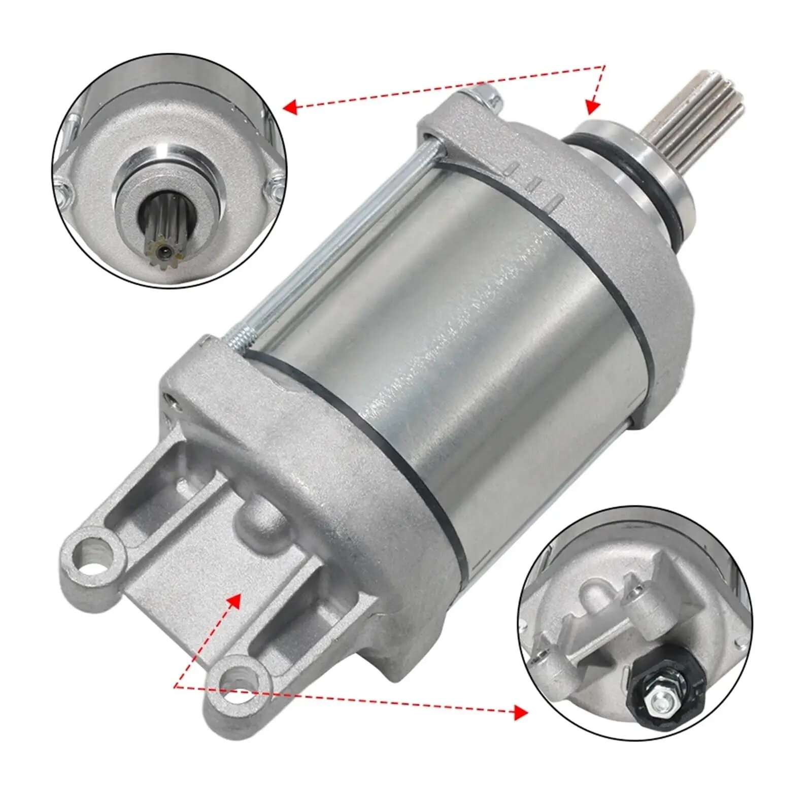 Motorcycle Electrical Starter Motor Compatible with Suzuki GSX-R 600, GSX-R 750 2011-2024, Repace Motos Engine OEM: 31100-14J10