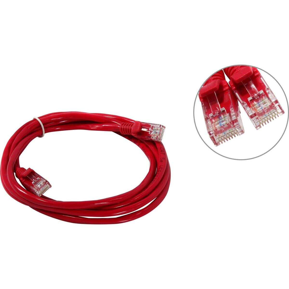 ExeGate Patch Cord UTP кат.5e, 2м, красный