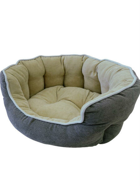 NOBBY BRENTA 59 см х 53 см х 23 см лежак мягкий серо-коричневый