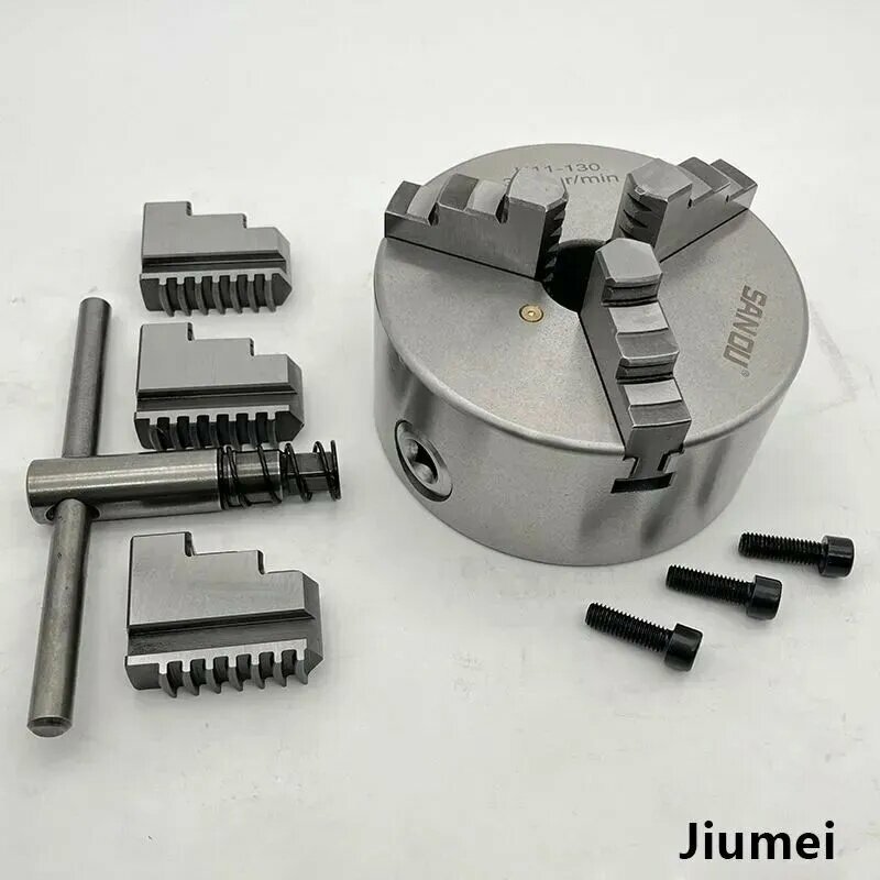 Металлический токарный патрон 130 мм трехкулачковый самоцентрирующийся патрон марки SANOU K11-130-qe