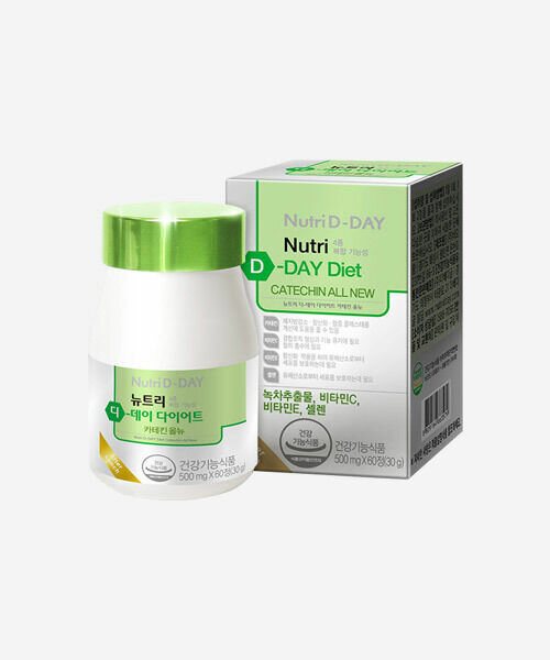 Nutri D-DAY Катехин 500 мг – комплекс для снижения веса и контроля холестерина, 60 таблеток