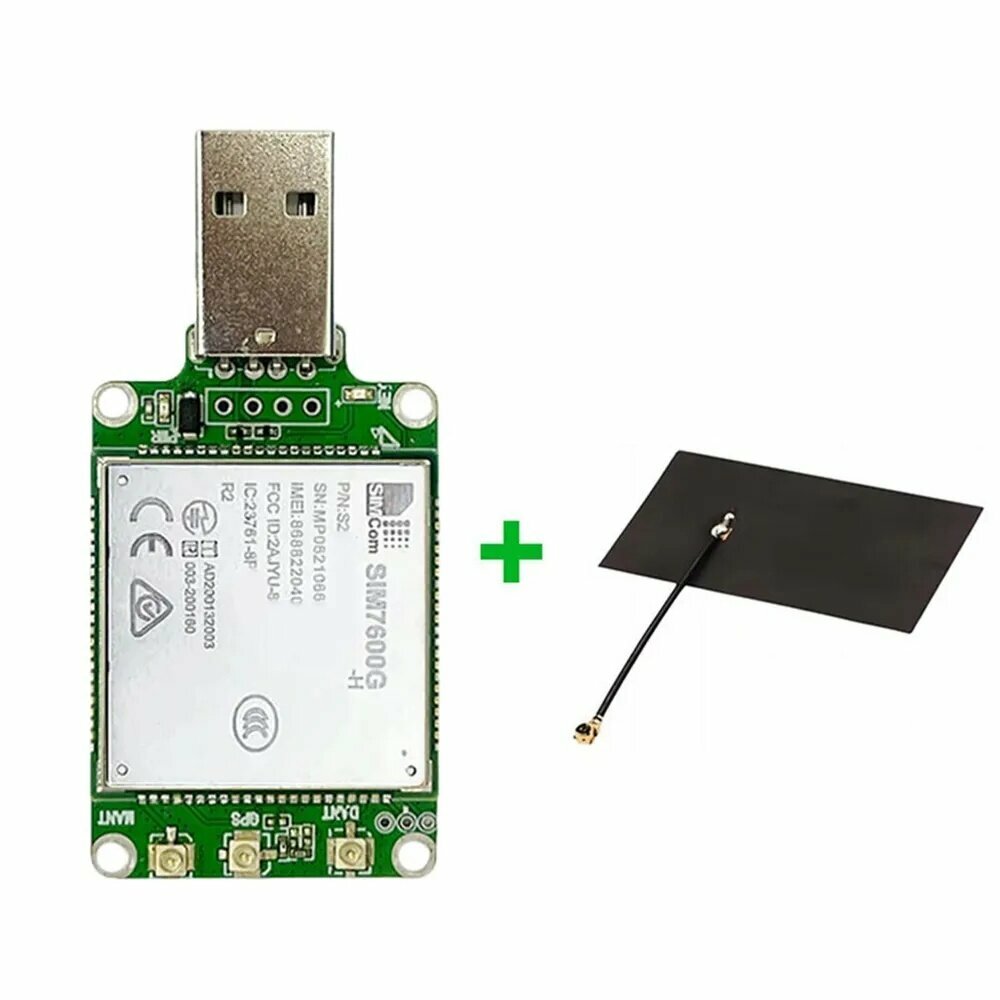 SIMcom SIM7600G-H LTE CAT4 USB Dongle Основная Плата+FPC Поддерживает GNSS