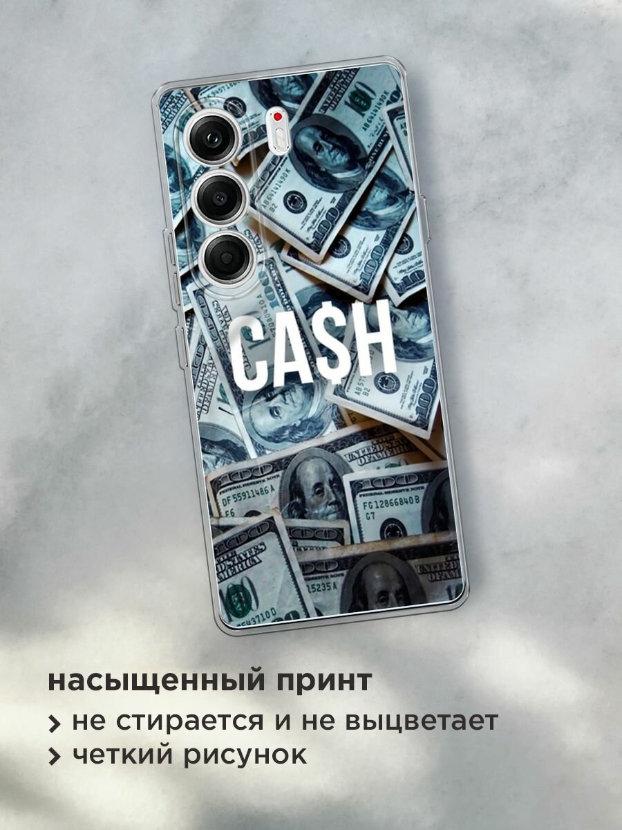 Чехол на Tecno Camon 40 Pro 5G / Текно Камон 40 Про 5G с принтом "Cash" — фото 1