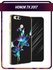 Чехол на Honor 7X / Хонор 7Х с принтом "Синий цветок на черном"