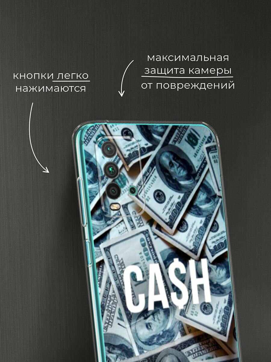 Силиконовый чехол на Xiaomi Redmi 9T / Сяоми Редми 9Т с принтом "Cash" — фото 1