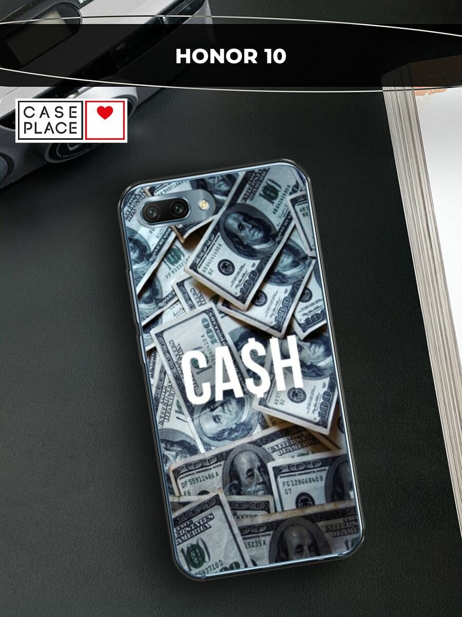 Силиконовый чехол на Honor 10 / Хонор 10 с принтом "Cash"