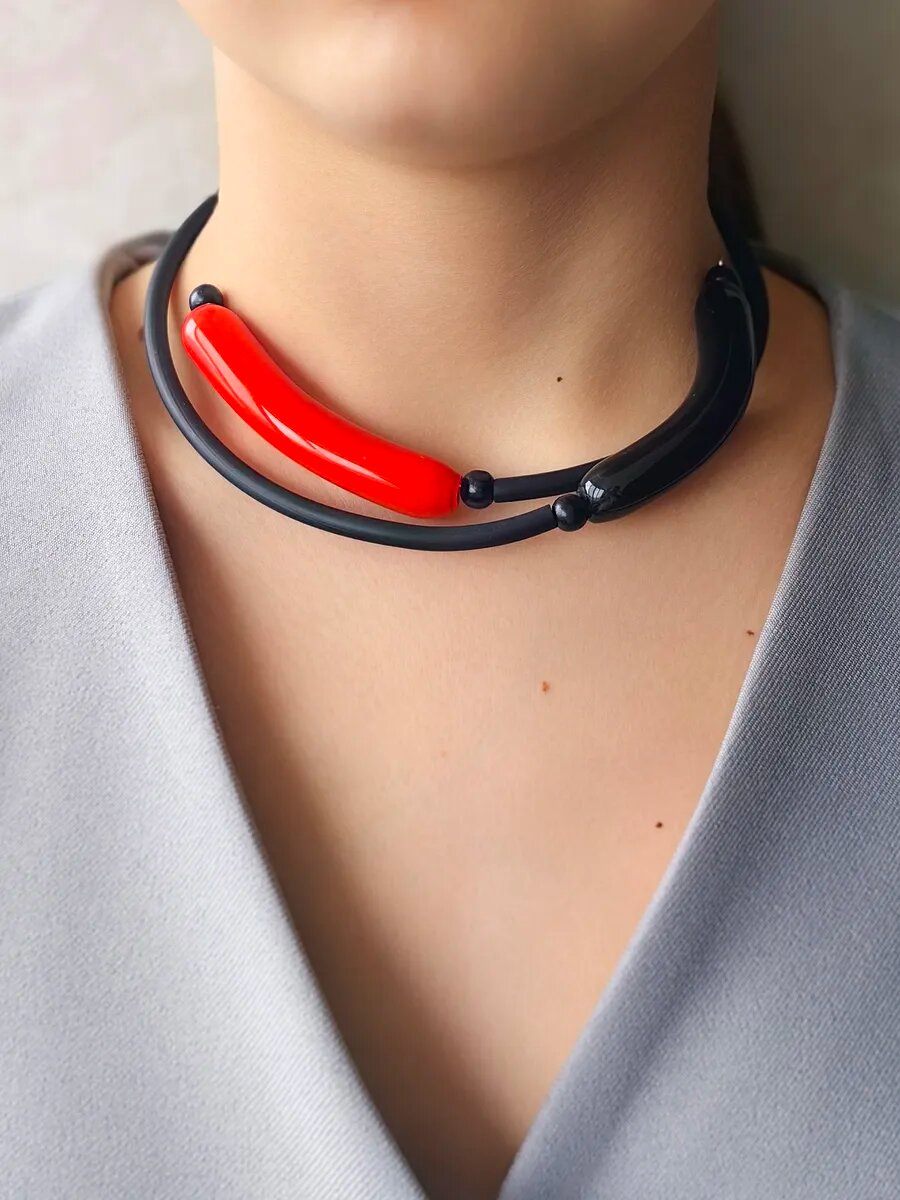 Чокер, муранское стекло