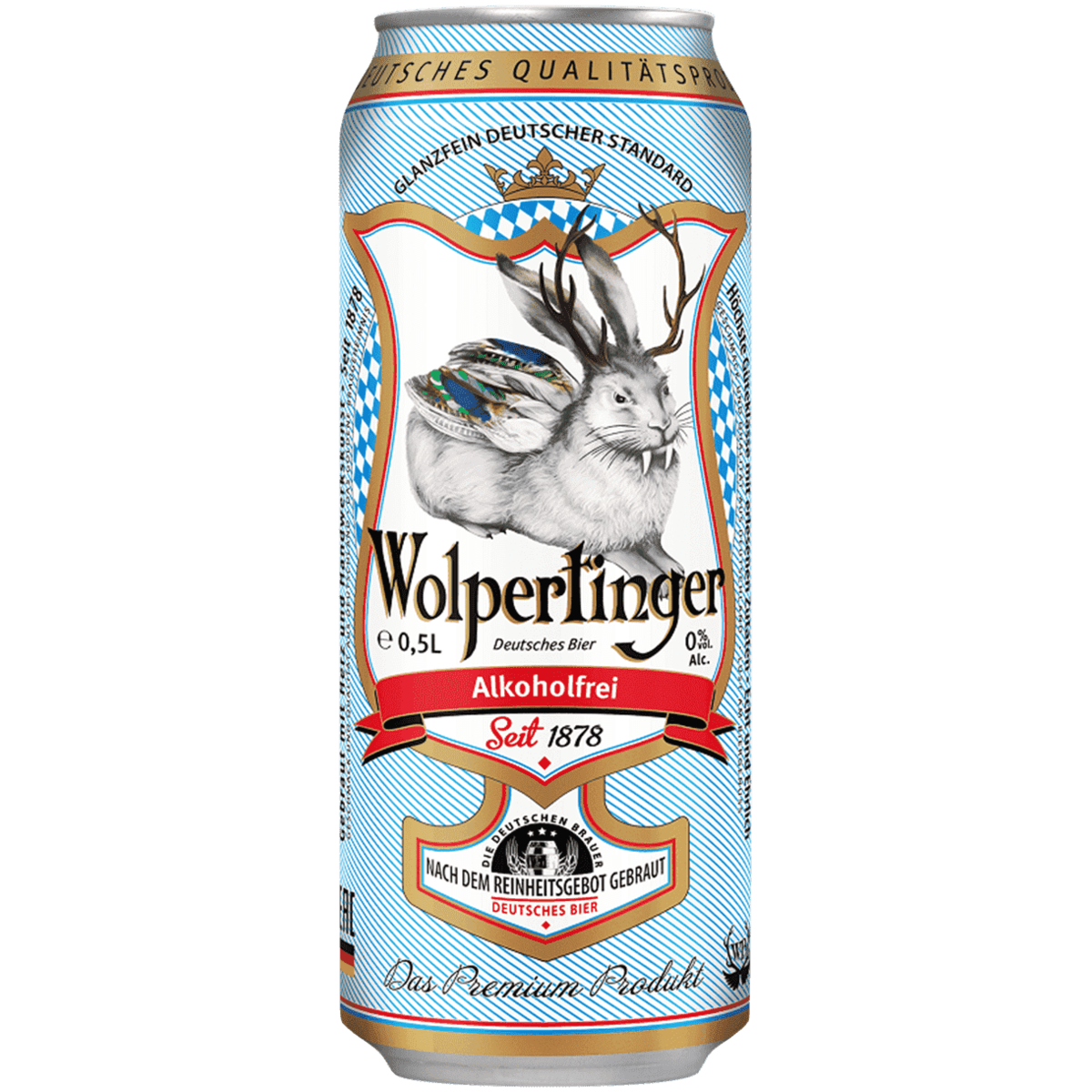 Пиво Wolpertinger безалкогольное светлое 0,5 л ж/б