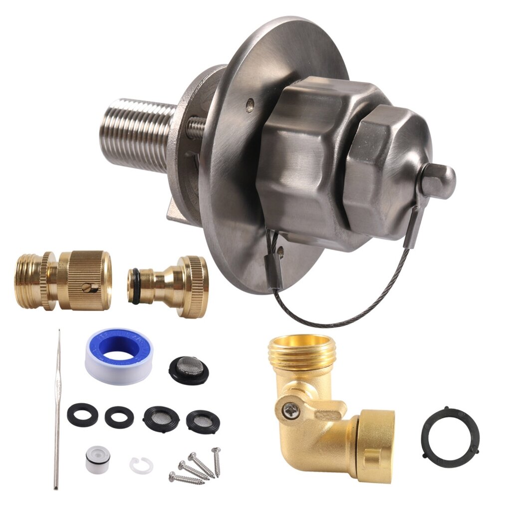 Сверхмощные обратные клапаны для наполнения водой для автодомов из нержавеющей стали предотвращают обратный поток и повреждение насоса, подходят для кемперов