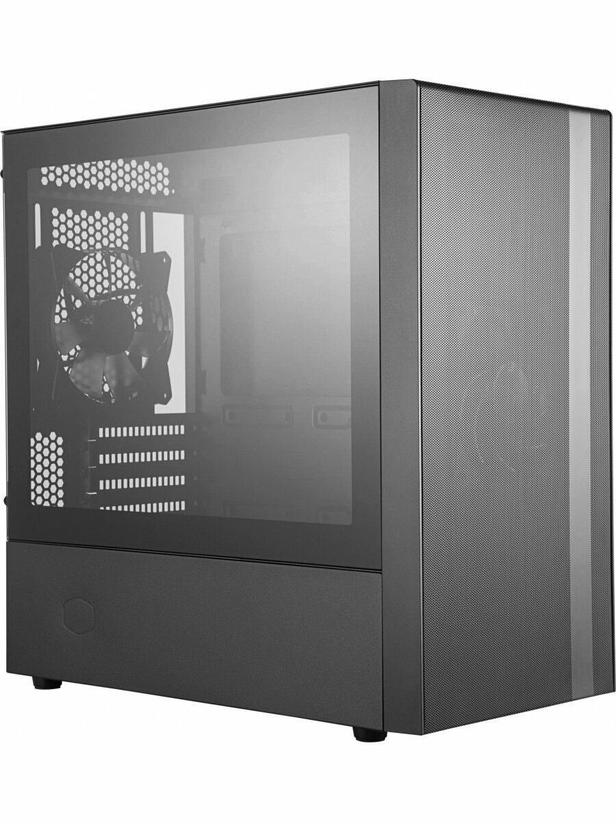 Корпус Cooler Master MasterBox NR400 w/o ODD черный без БП mATX 4x120mm 4x140mm 2xUSB3.0 audio bott PSU
