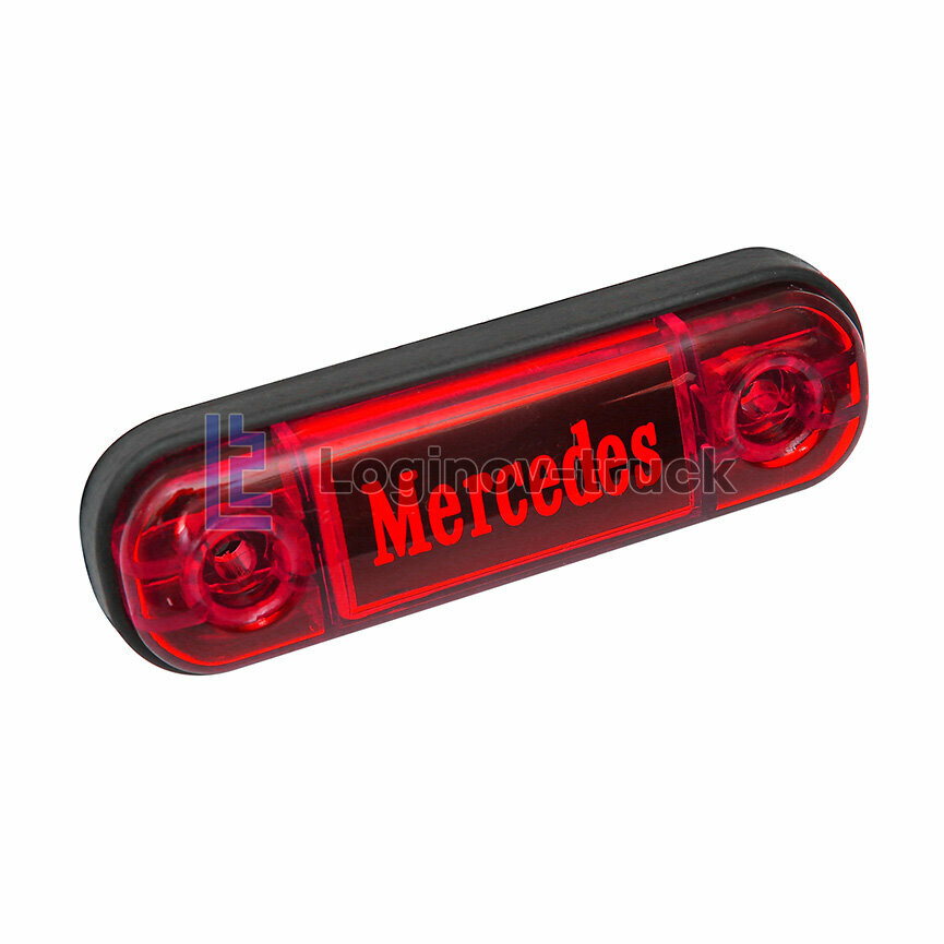 Габарит светодиодный mini neon led mercedes красный 24v (27000)