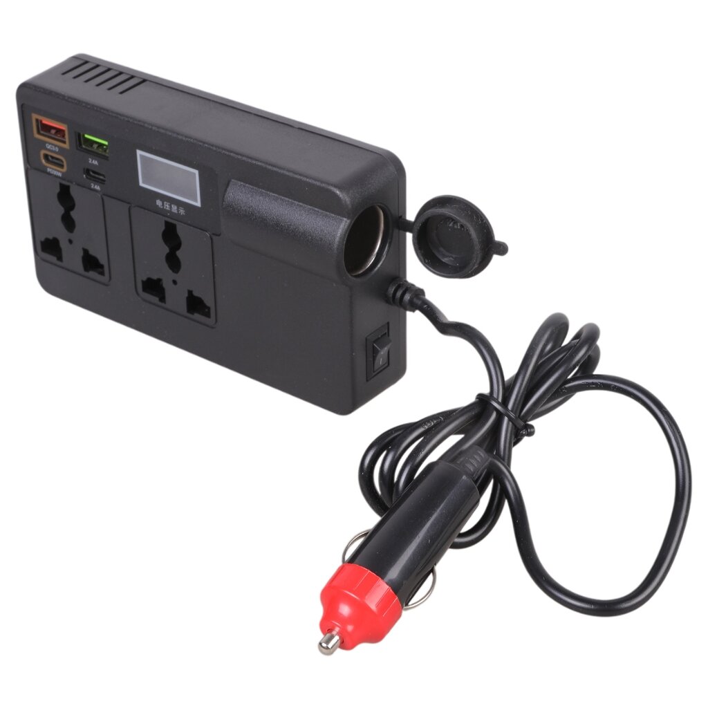 Автомобильный Дорожный Адаптер Постоянного тока от 12V-24V до 220V Для автомобиля, Автомобильный Инвертор Питания