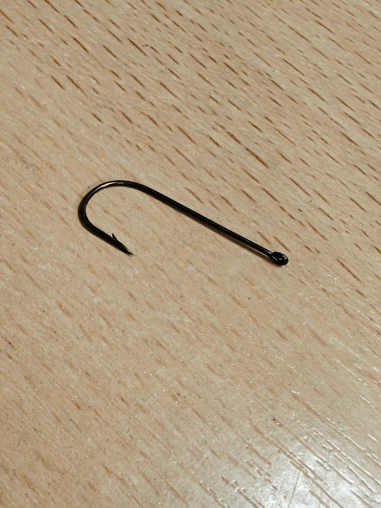 Крючок одинарный, с ушком, № III 8,5-0,9-26, Колюбакинский игольный завод, оксидирование BN, упаковка 20 шт.