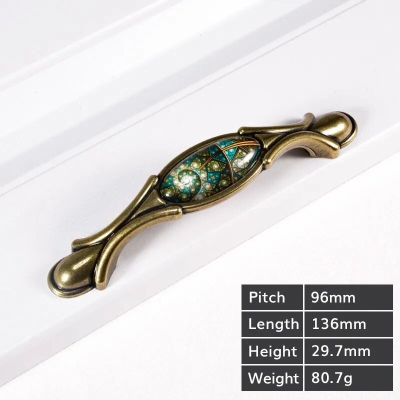 Ручки для дверей бронзовые, Цвет: B, Pitch 96mm, 136mm