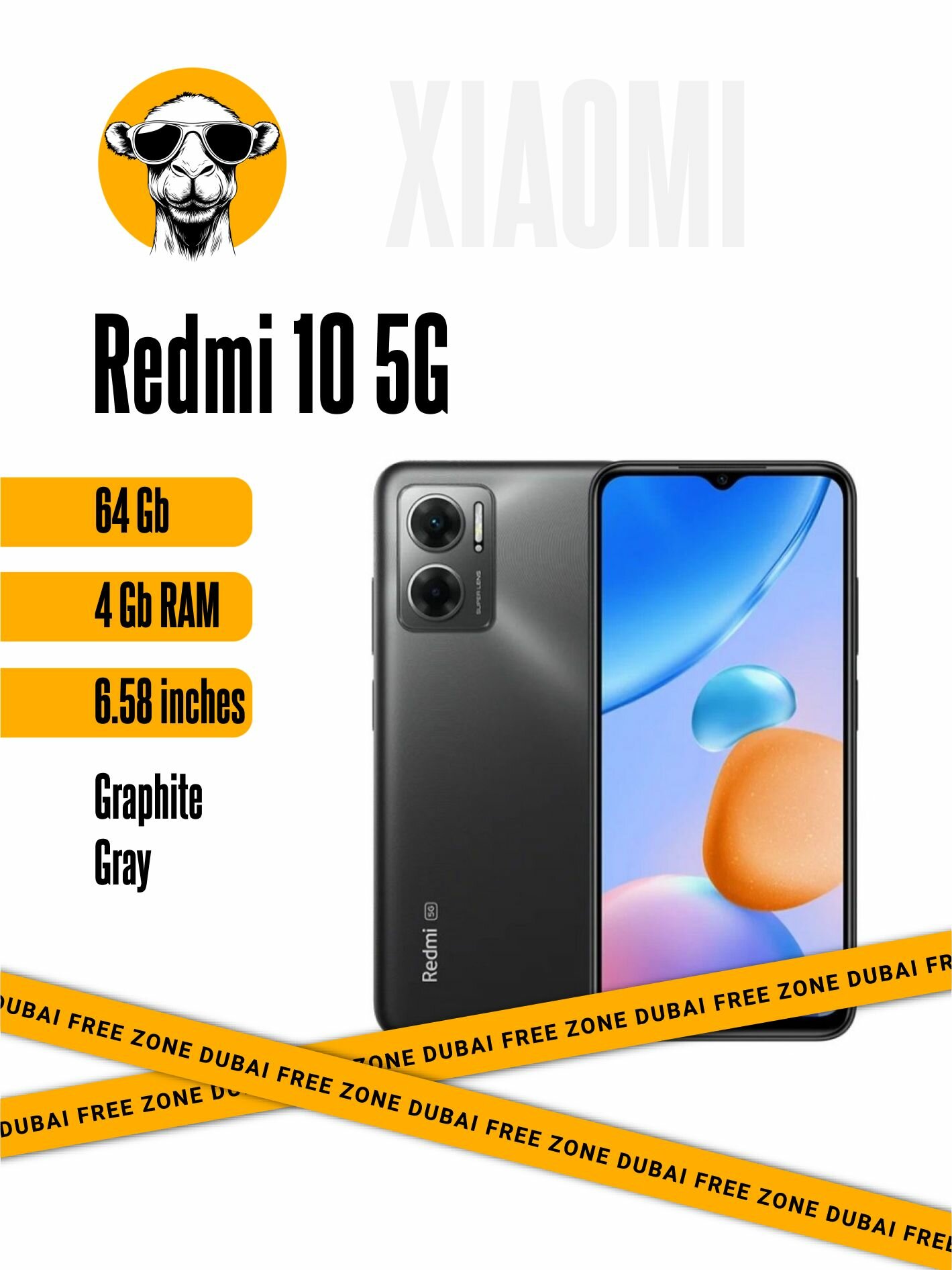 Смартфон Redmi 10 5G 4/64Gb Graphite Gray/Серый