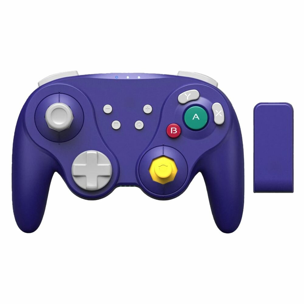 Игровой контроллер Warrior Gamecube Bluetooth для Gamecube/WII/Switch2, фиолетовый беспроводной геймпад