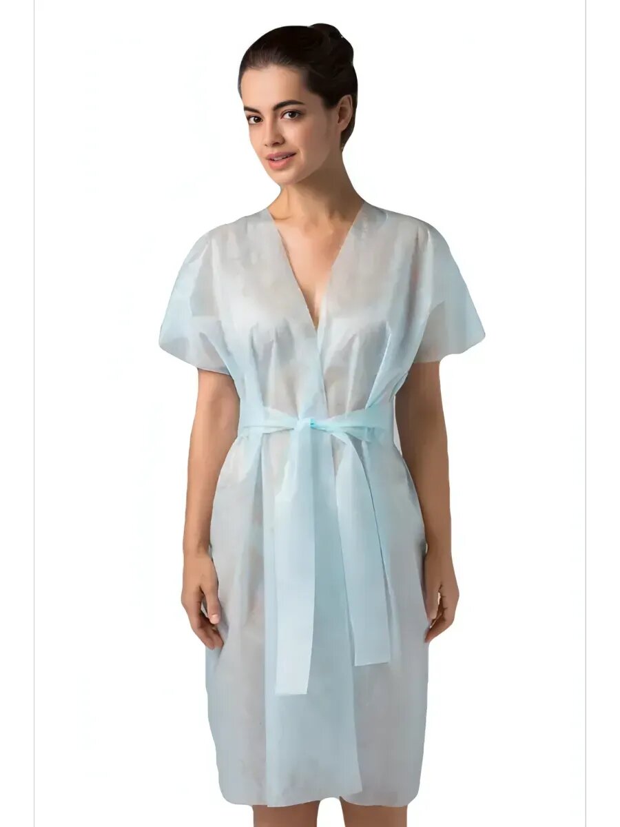 Халат 1 штука одноразовый Спанбонд